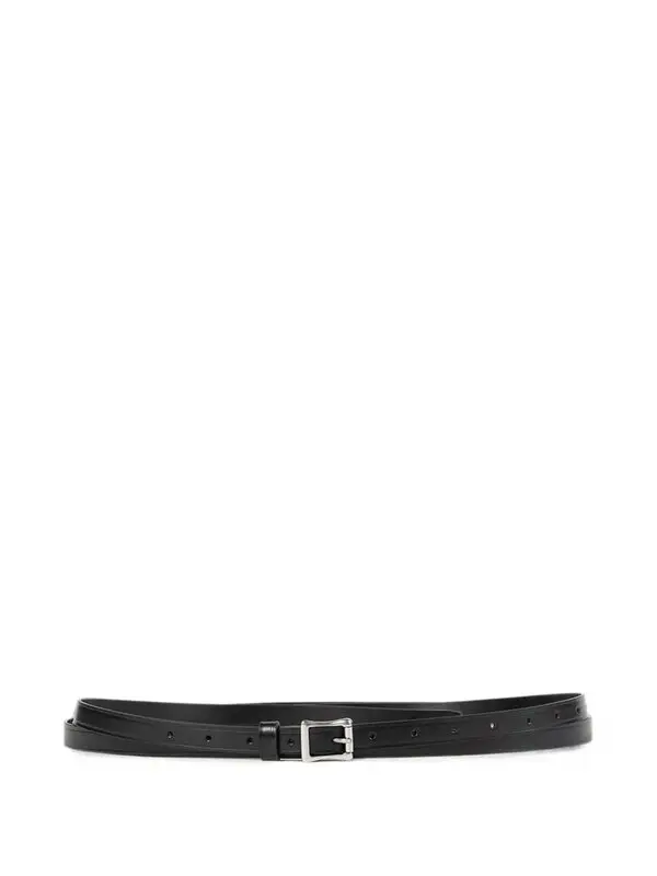 ANN DEMEULEMEESTER Adonica Calf Leather Belt - Black