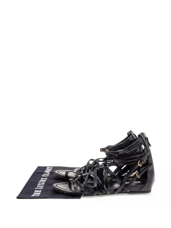 Miu Miu Patent Leather Gladiator Sandals
