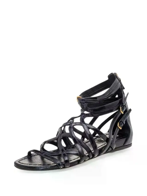 Miu Miu Patent Leather Gladiator Sandals