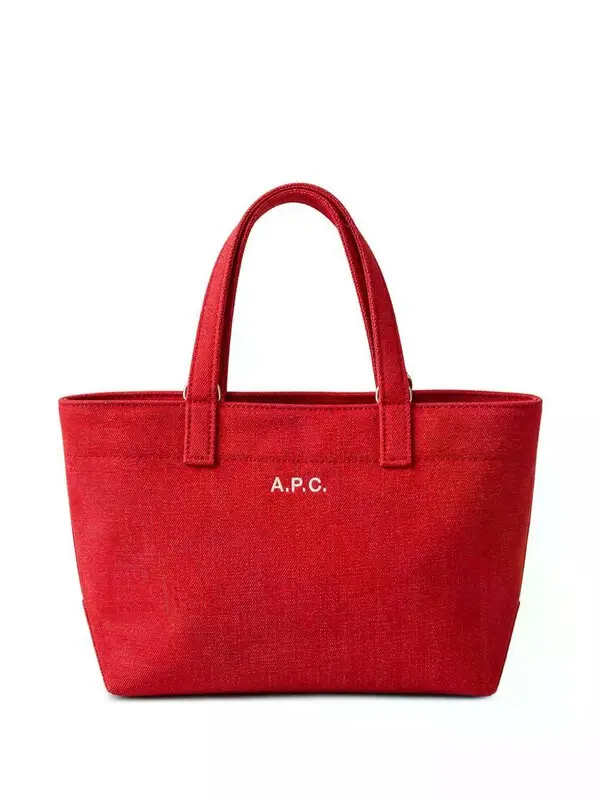 A.p.c. Logo-print Denim Tote Bag