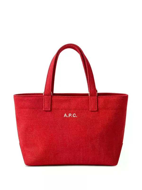 A.p.c. Logo-print Denim Tote Bag