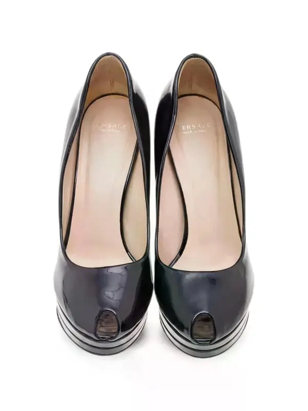 Versace Peep-toe Platform Pumps