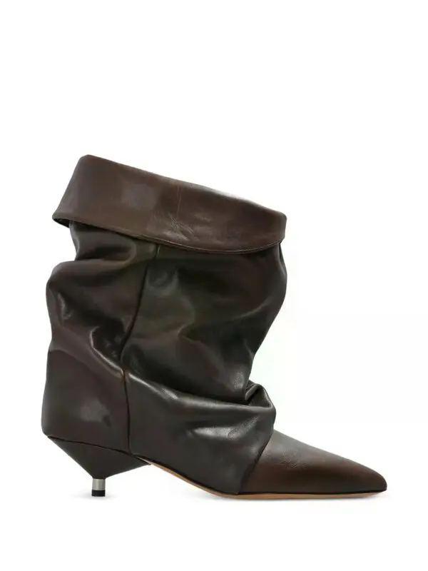Isabel Marant Étoile Edrik Slouchy Ankle Boots - Brown