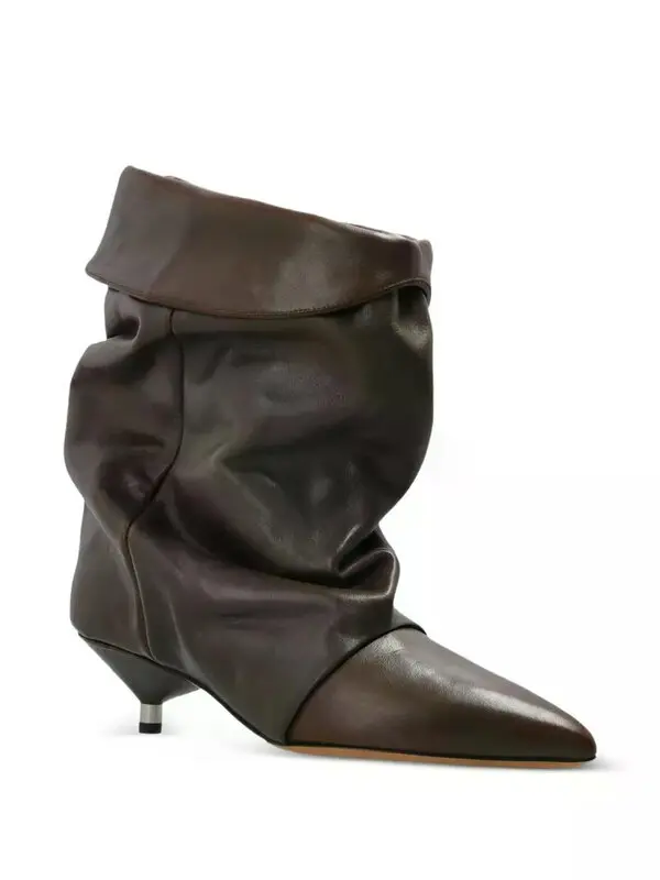 Isabel Marant Étoile Edrik Slouchy Ankle Boots - Brown