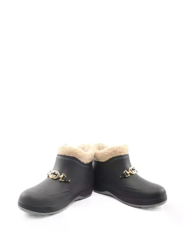 Gucci 2000s Logo Plaque Ankle Boots