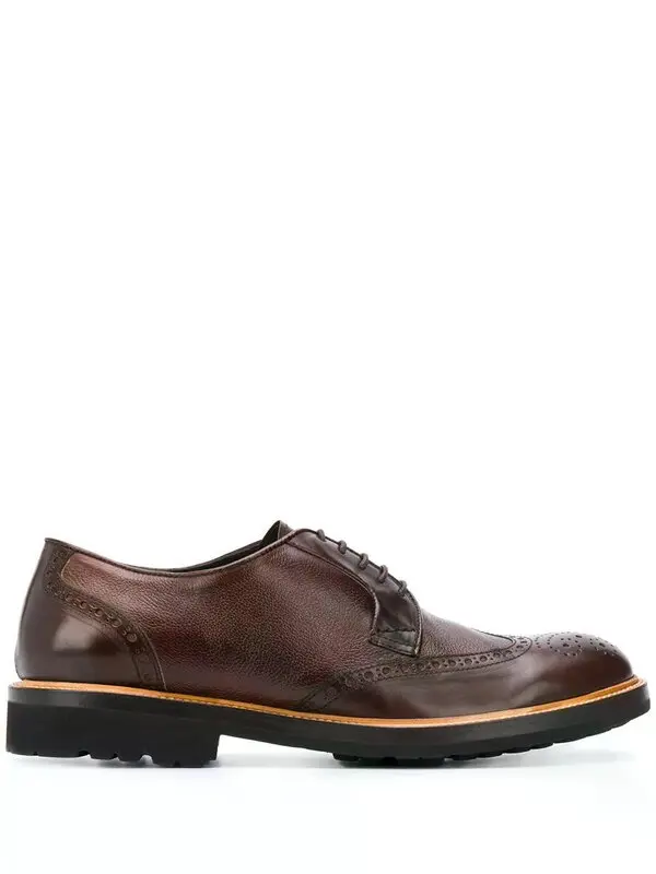 DELL'OGLIO Lace-up Derby - Brown
