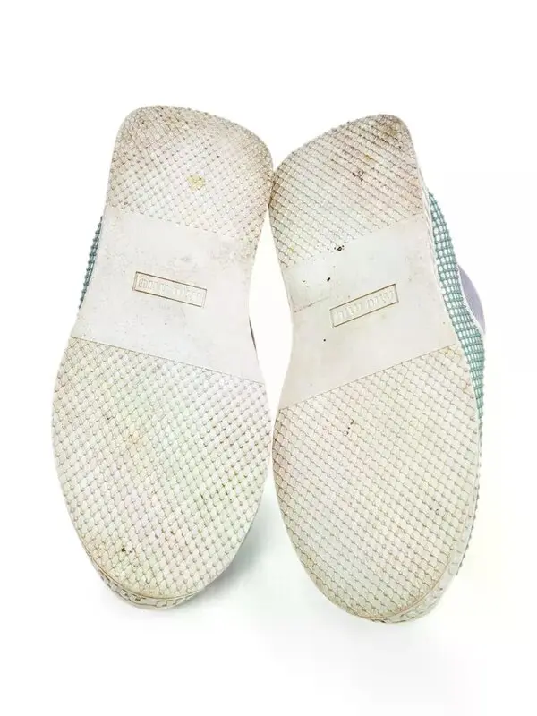 Miu Miu Crystal-embellished Mesh Sneakers