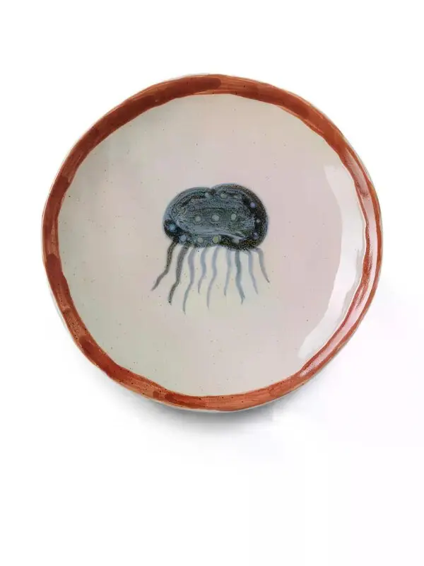 CU I SEEYOU Marine-print Ceramic Plates