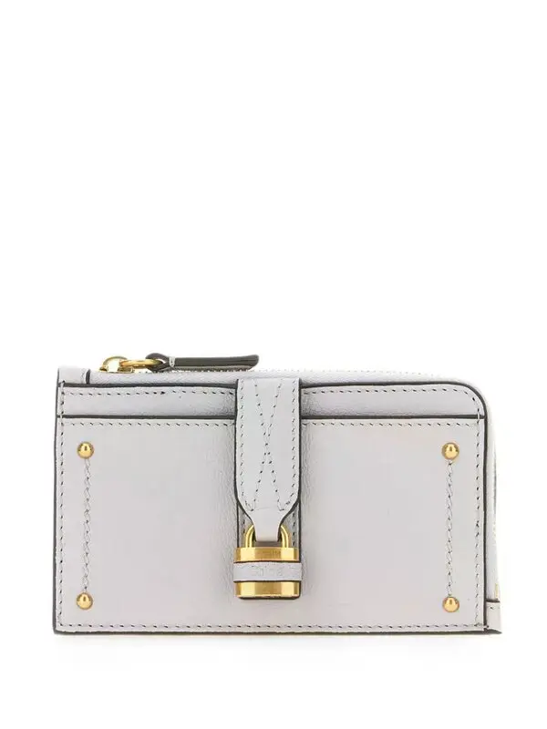 Chloé Paddington Padlock-detail Card Holder - Blue