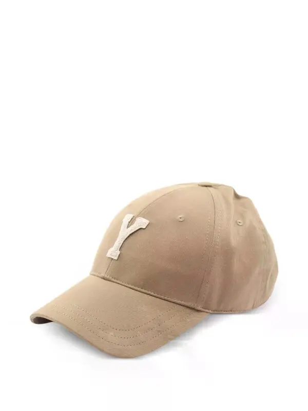 Saint Laurent Varsity Logo Patch Cap - Neutrals