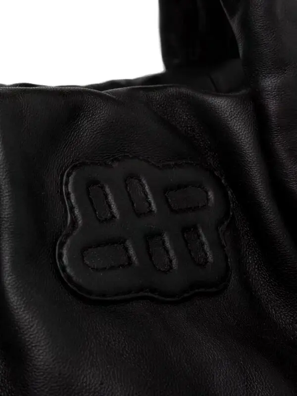 Munthe Ruched Logo Patch Tote Bag