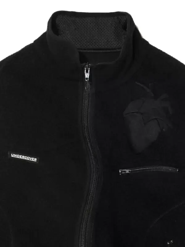 Undercover Fleece Heart Patch Zip-up Jacket