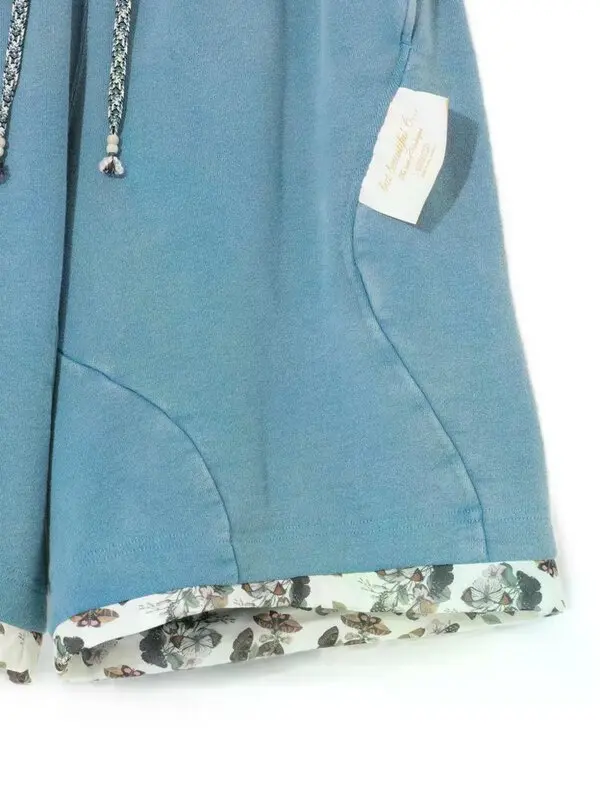 Undercover Floral Trim Drawstring Shorts