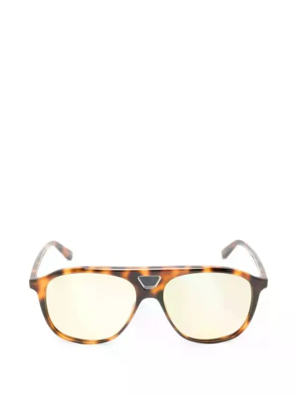 Chimi Tortoiseshell-effect Pilot-frame Sunglasses - Brown