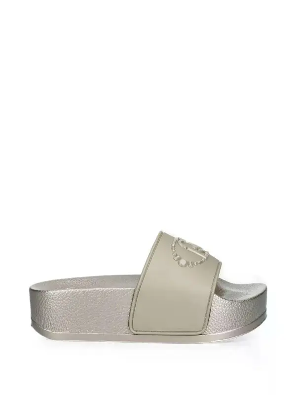 Liu Jo Logo-embossed Platform Slides