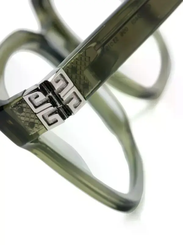 Givenchy 4g-logo Square-frame Glasses - Green