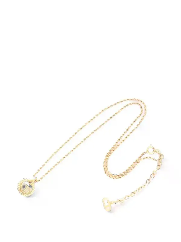 Dior Tone Cd Logo Pendant Necklace - Gold