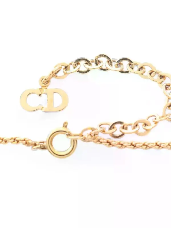 Dior Tone Cd Logo Pendant Necklace