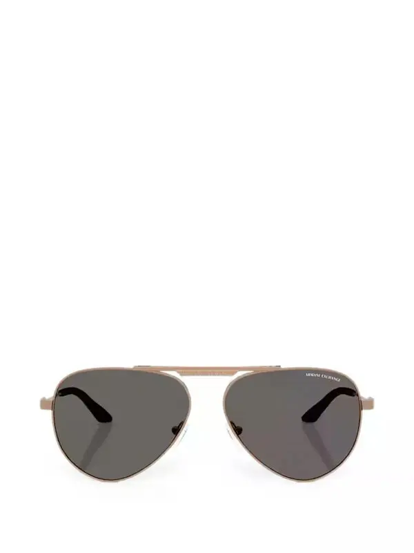 Armani Exchange Aviator Sunglasses With Tinted Lenses - Brown