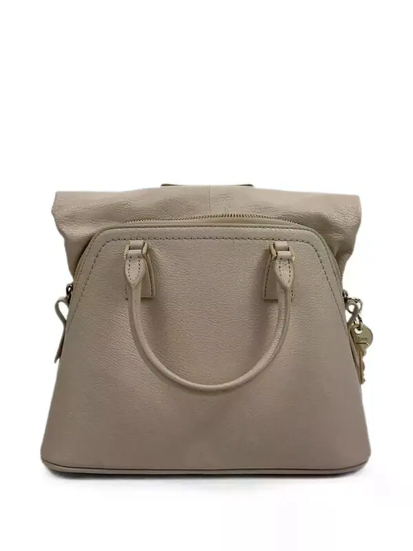MAISON MARGIELA Mini 5ac Leather Tote Bag - Neutrals
