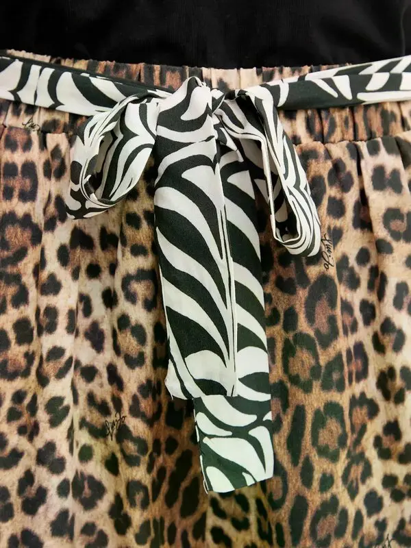 Liu Jo Leopard-print Zebra-pattern Shorts