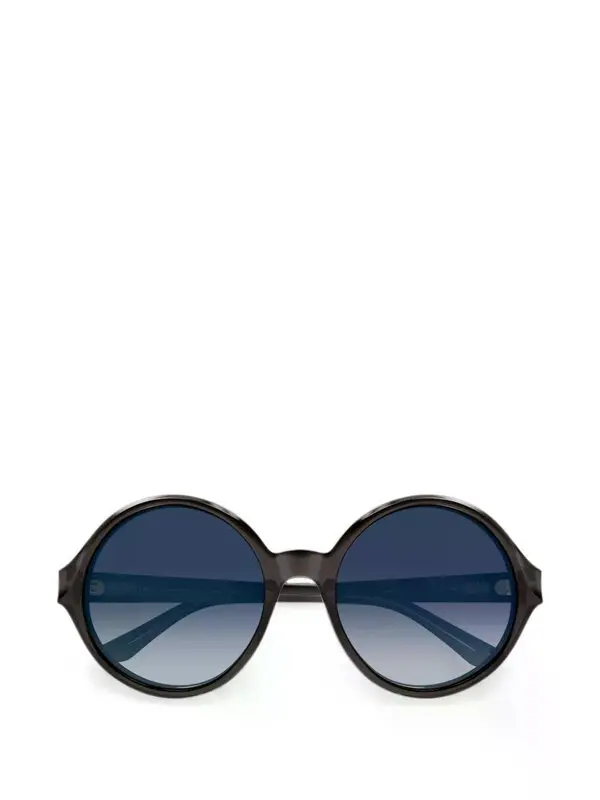 Chloé Salome Round Frame Sunglasses - Black