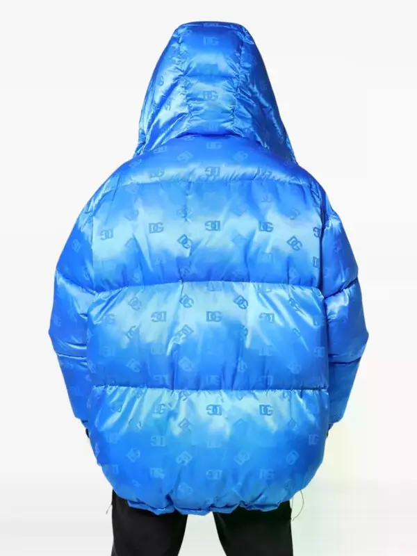 Dolce & Gabbana Quilted Logo Print Jacket