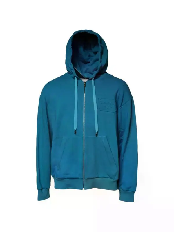 Dolce & Gabbana Zip-up Hoodie With Logo Patch