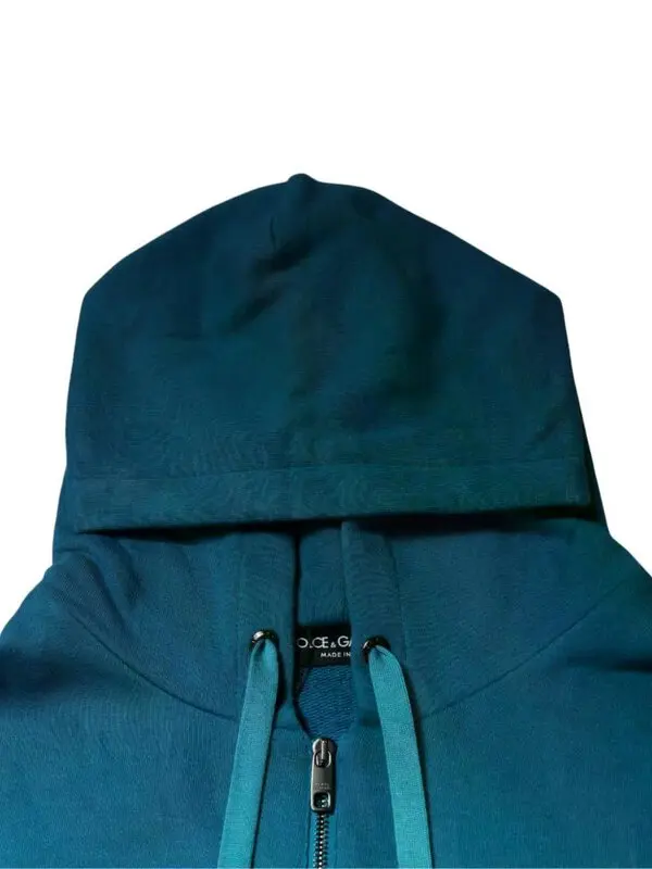 Dolce & Gabbana Zip-up Hoodie With Logo Patch