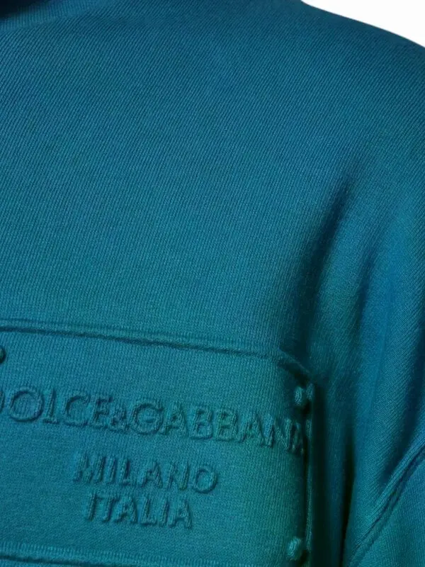 Dolce & Gabbana Zip-up Hoodie With Logo Patch