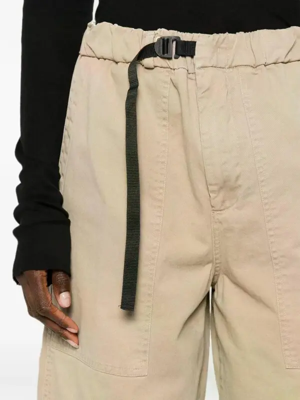 WHITE SAND Elisabeth Belted Wide-leg Trousers