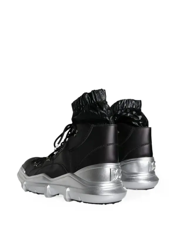 Dolce & Gabbana Galileo Panelled High-top Sneakers