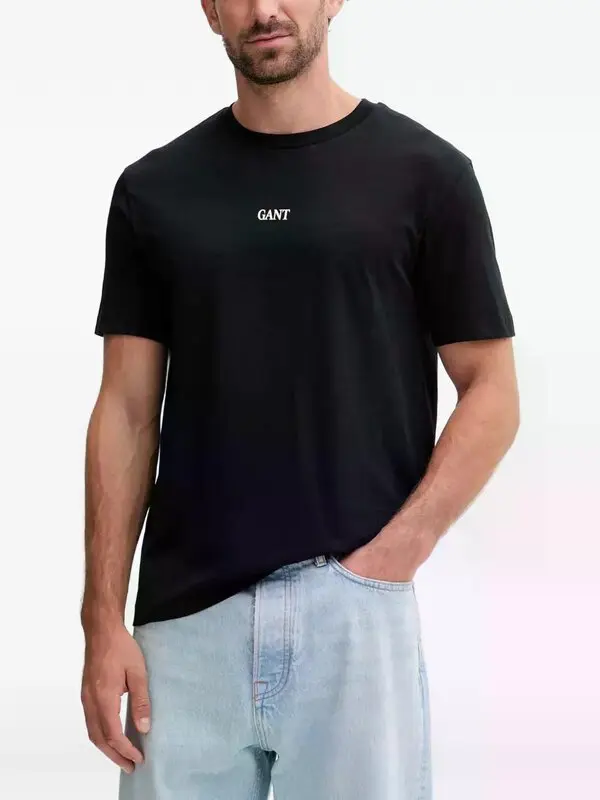 Gant Logo-embroidered T-shirt