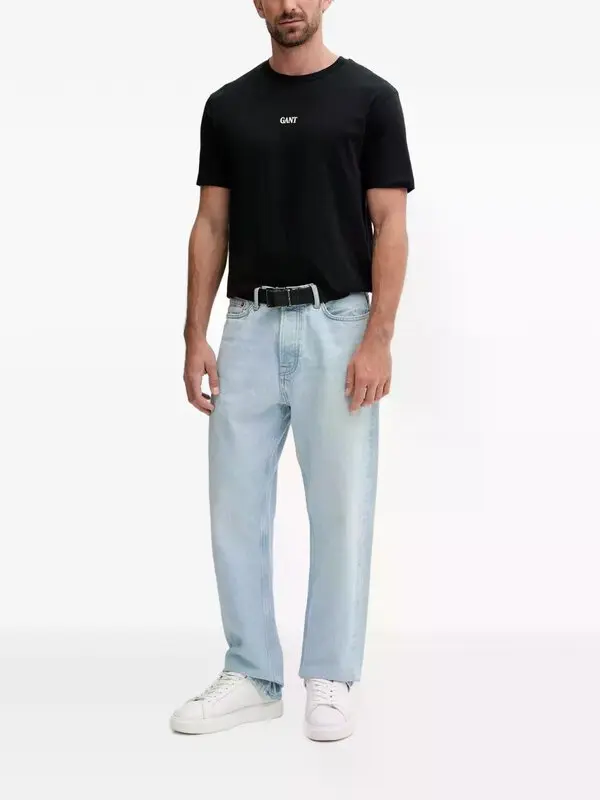 Gant Logo-embroidered T-shirt
