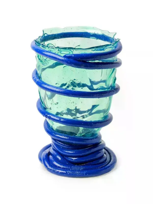 GAETANO PESCE Pompitu I Irregular-rim Vase X Browns Exclusive - Blue