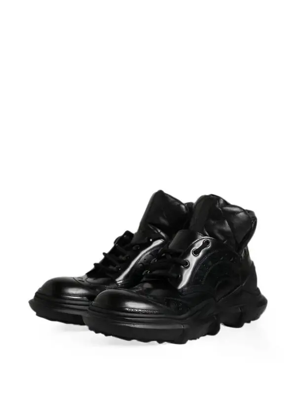 Dolce & Gabbana Quilted Brogue-detail Platform Sneakers