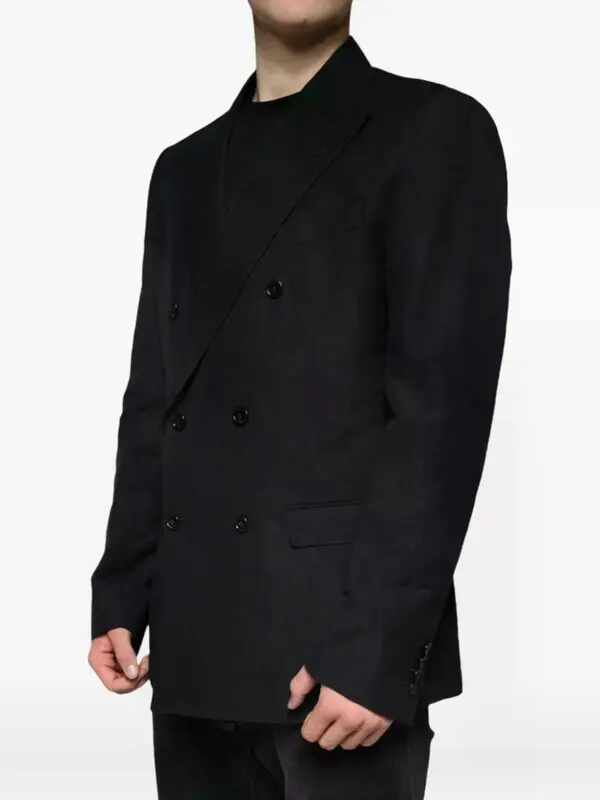 Dolce & Gabbana Double-breasted Linen Blazer