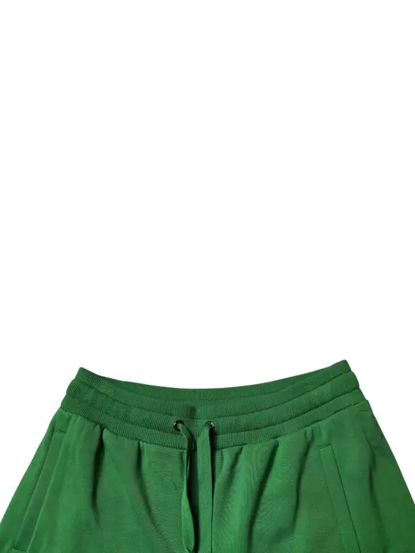 Dolce & Gabbana Cotton Track Shorts With Logo Print