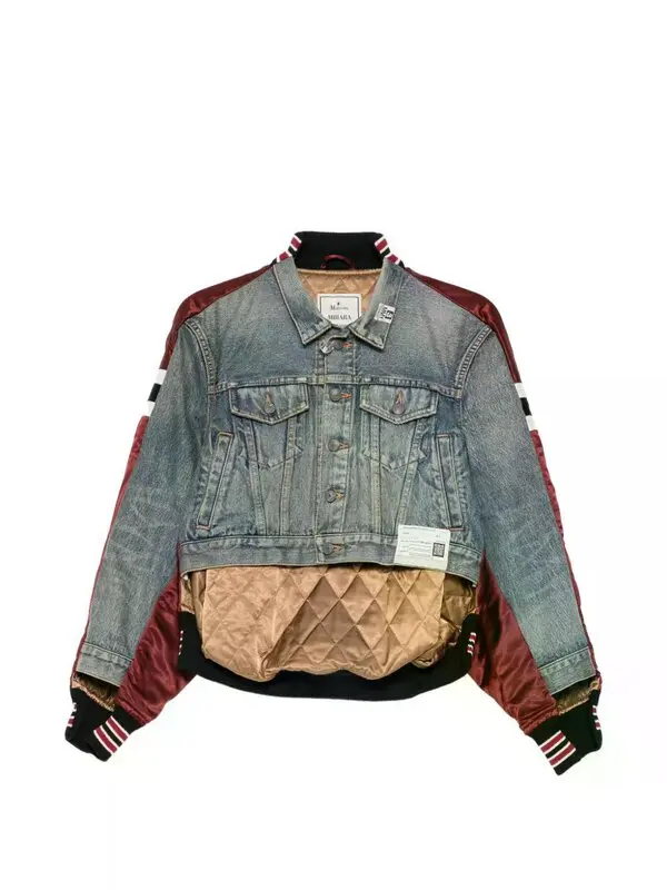 Mihara Yasuhiro Layered Denim And Bomber Jacket