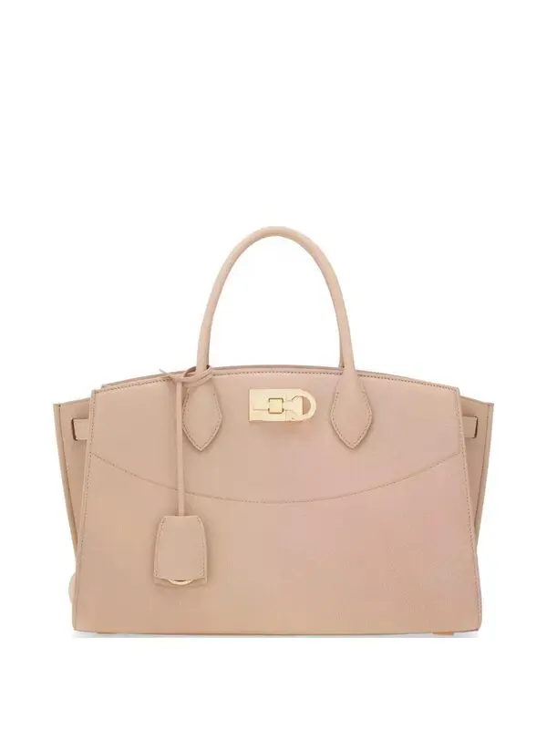 FERRAGAMO Studio Soft Tote Bag - Neutrals