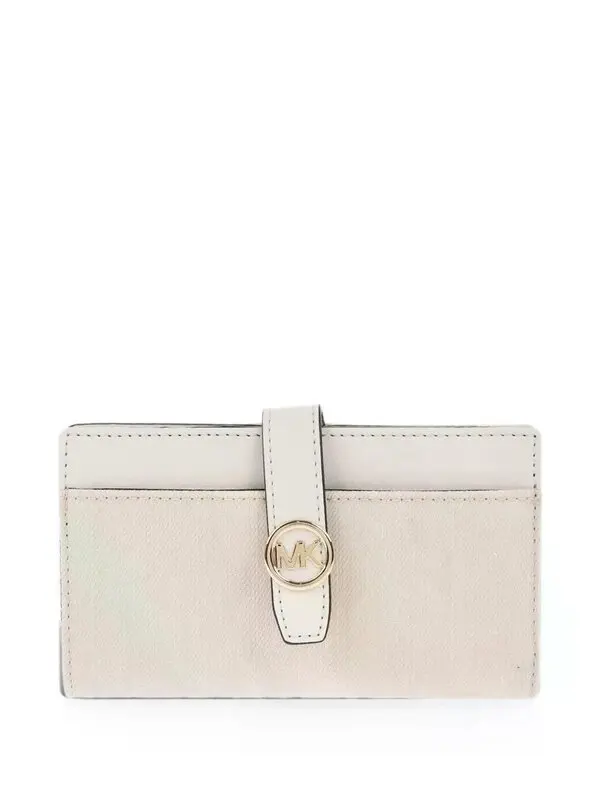 Michael Kors Greenwich Logo-plaque Wallet - Neutrals