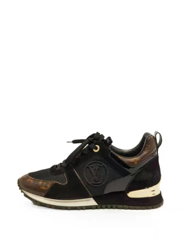 LOUIS VUITTON Run Away Monogram Sneakers - Black