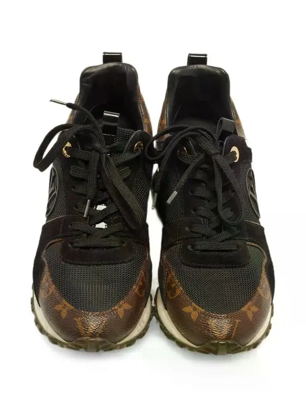 LOUIS VUITTON Run Away Monogram Sneakers - Black
