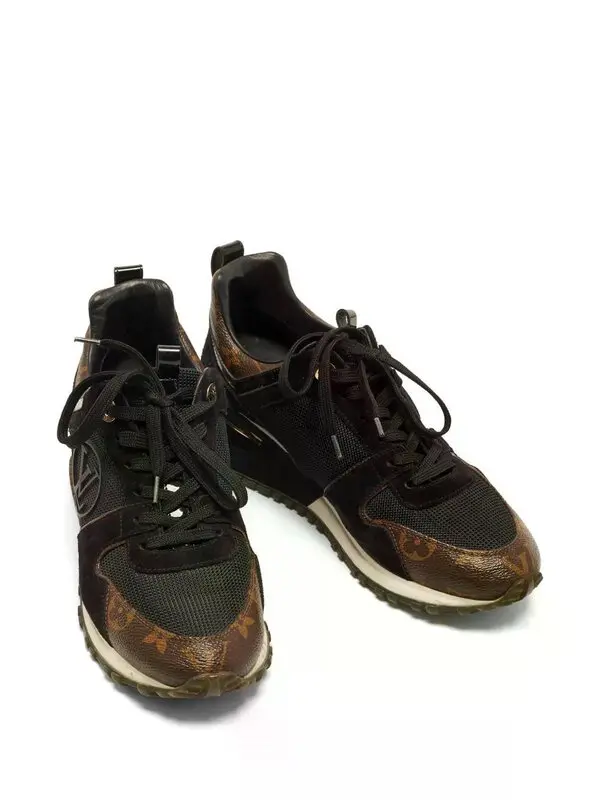LOUIS VUITTON Run Away Monogram Sneakers - Black