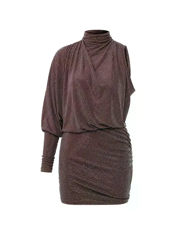 Alexandre Vauthier Embellished One-shoulder Mini Dress