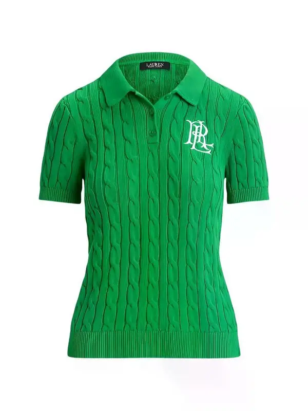 Ralph Lauren Cable-knit Cotton Polo Sweater