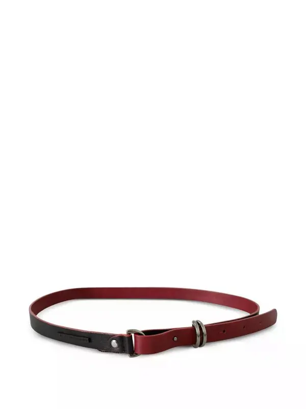 Costume National Skinny Leather Belt - Black
