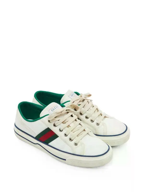 Gucci Tennis 1977 Mini Gg Canvas Sneakers - Neutrals
