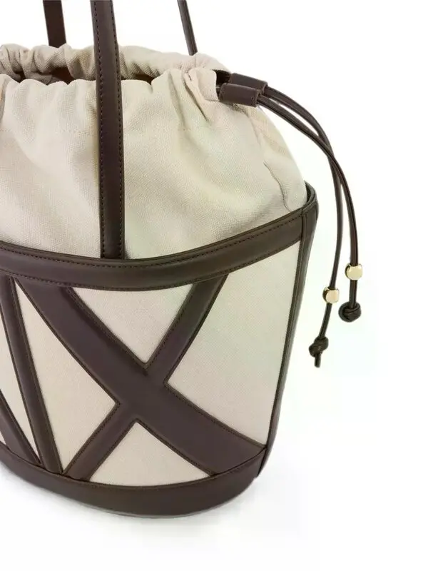 Emporio Armani Embossed Logo Drawstring Bucket Bag