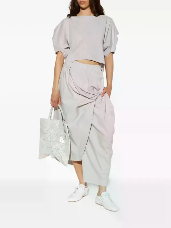 Issey Miyake Asymmetric Draped Midi Skirt